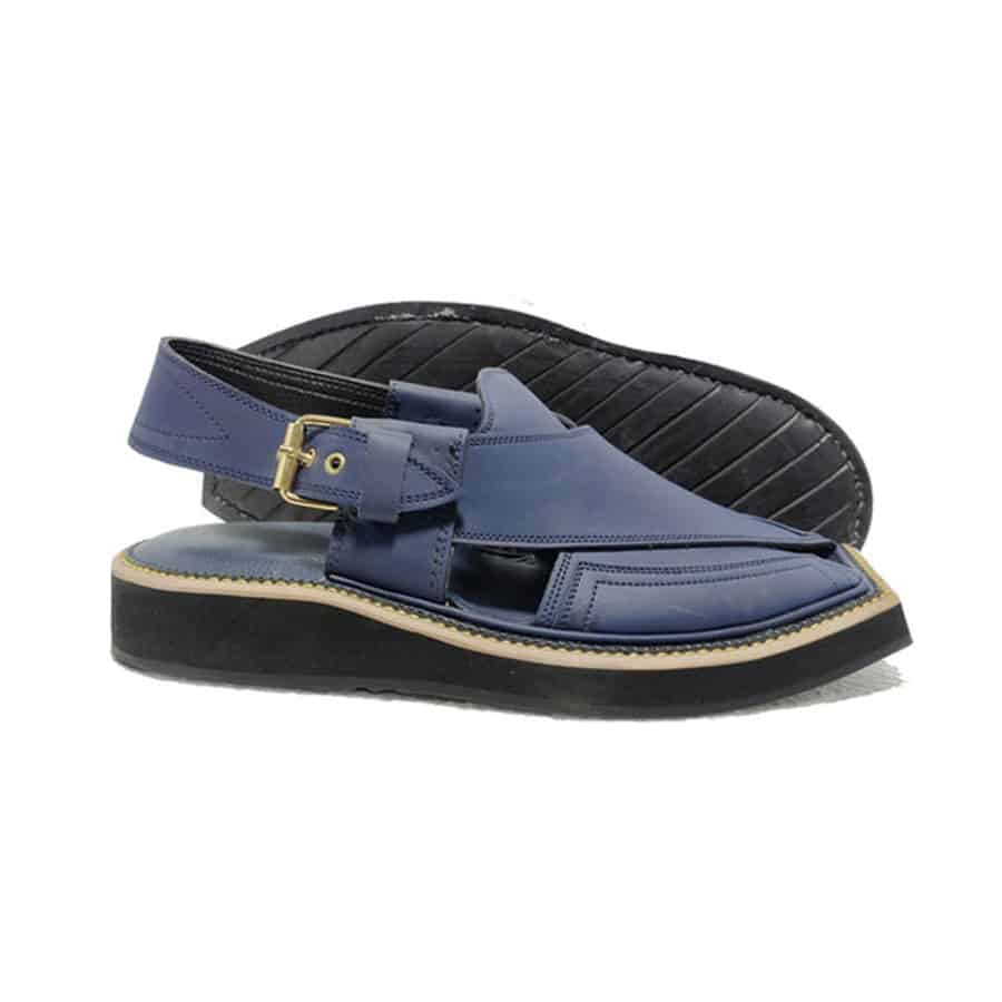 Blue Kaptaan Chappal - Shop Authentic Style at Khyber Wear